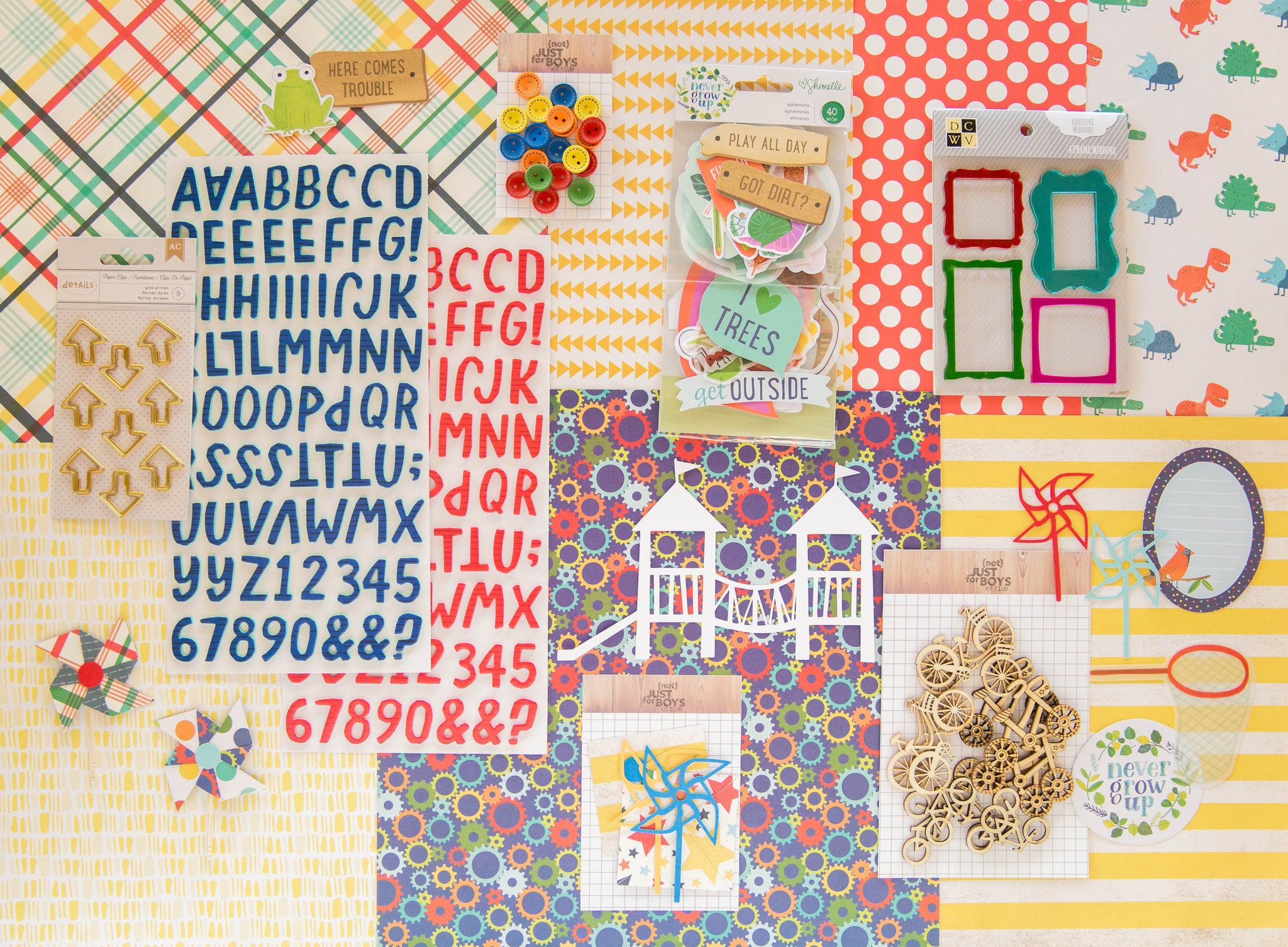 "Pinwheels & Playgrounds" Deluxe Theme Kit – {Not} Just for Boys Kit Club